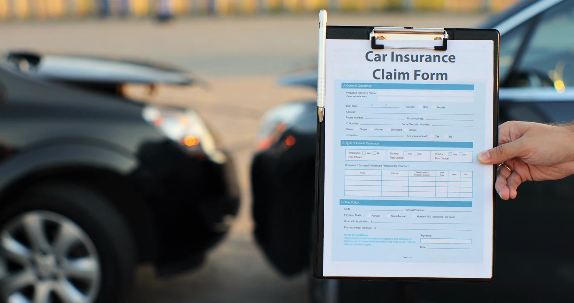 Close Up Of Man Car Insurance Agent Stock Footage SBV-348425627 ...