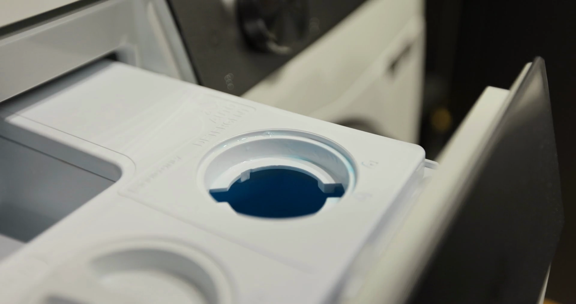 Pours Necessary Amount Of Liquid Laundry Stock Footage SBV-348759776 ...
