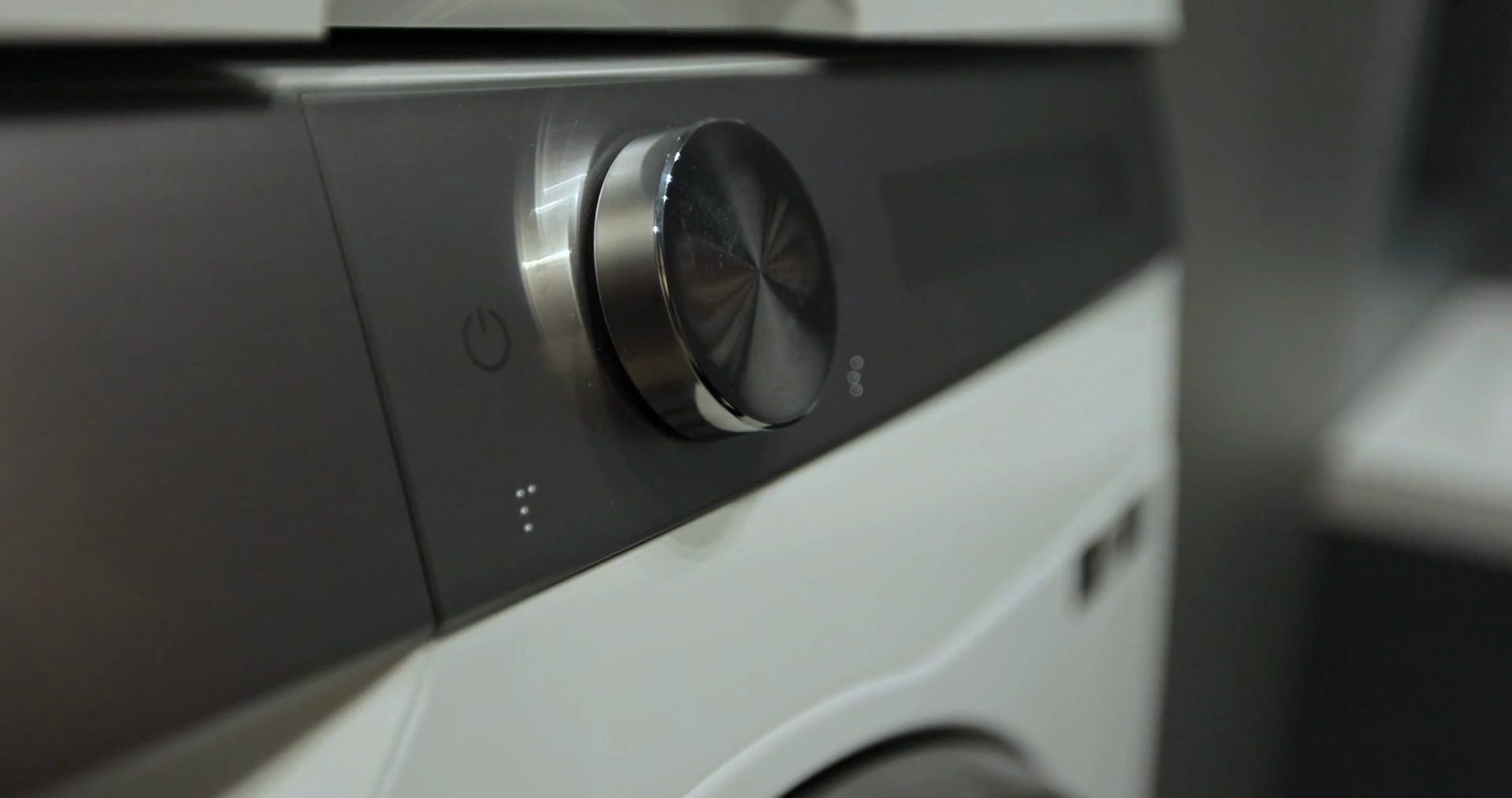 Woman Press Switch To Make Washing Machine Stock Footage SBV-348759826 ...