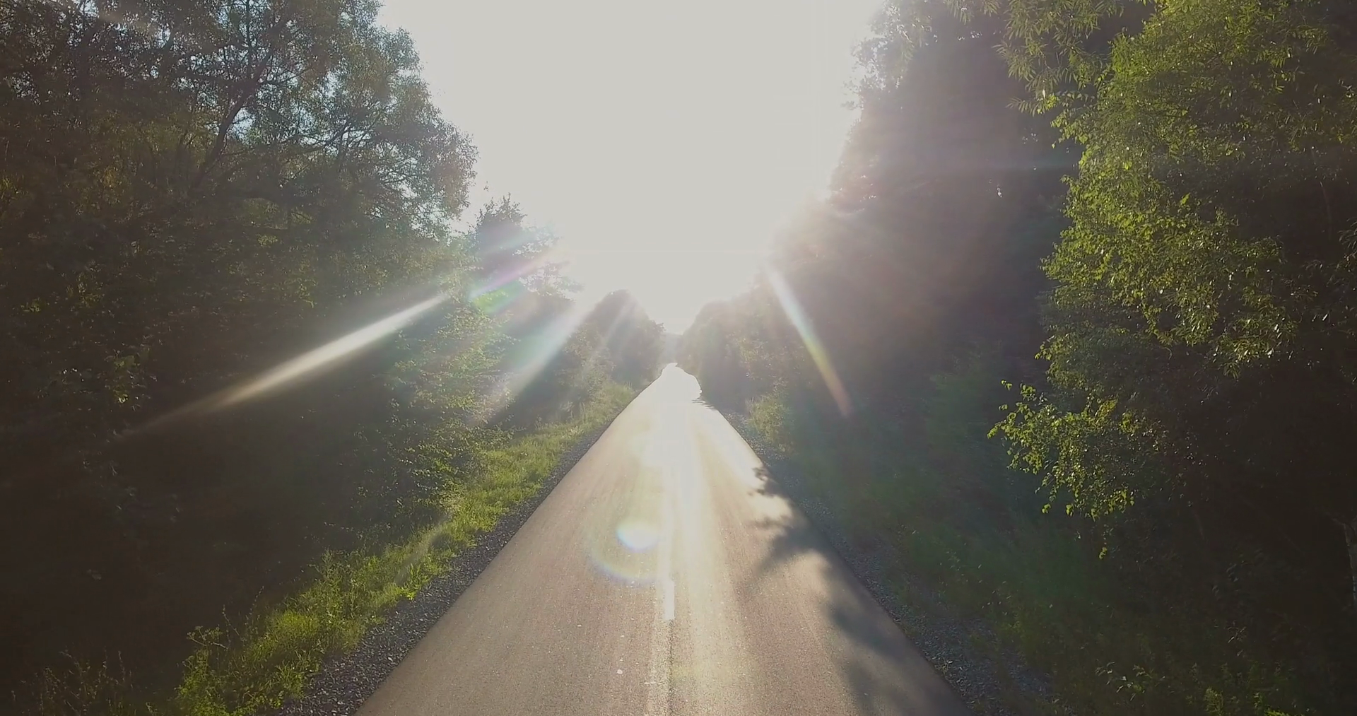 Aerial Journey Over Road Fields Serene Forest Stock Footage SBV ...