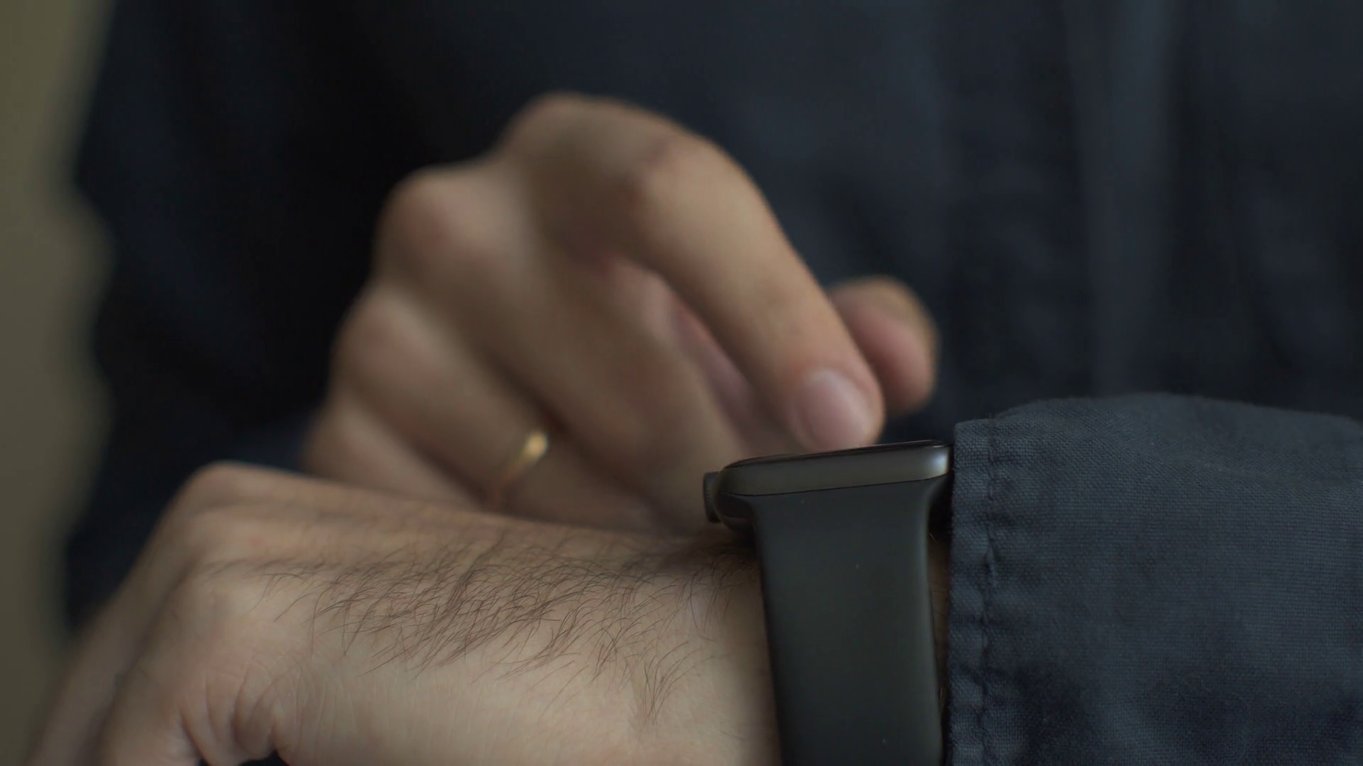 Close Up Of Young Man Using Smartwatch Stock Footage SBV-316931181 ...