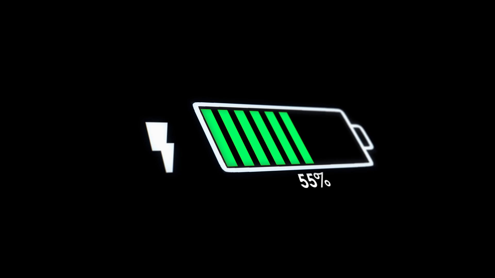 Graphic Animation Of Floating Battery On Stock Footage SBV-338460928 ...