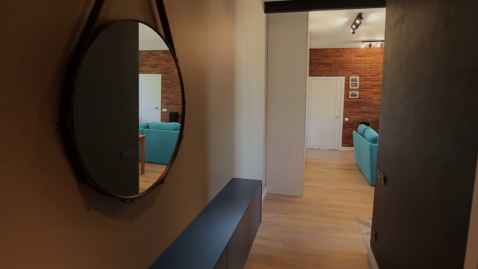 Home Interior Walk Through Living Room Stock Footage SBV-314006528 ...