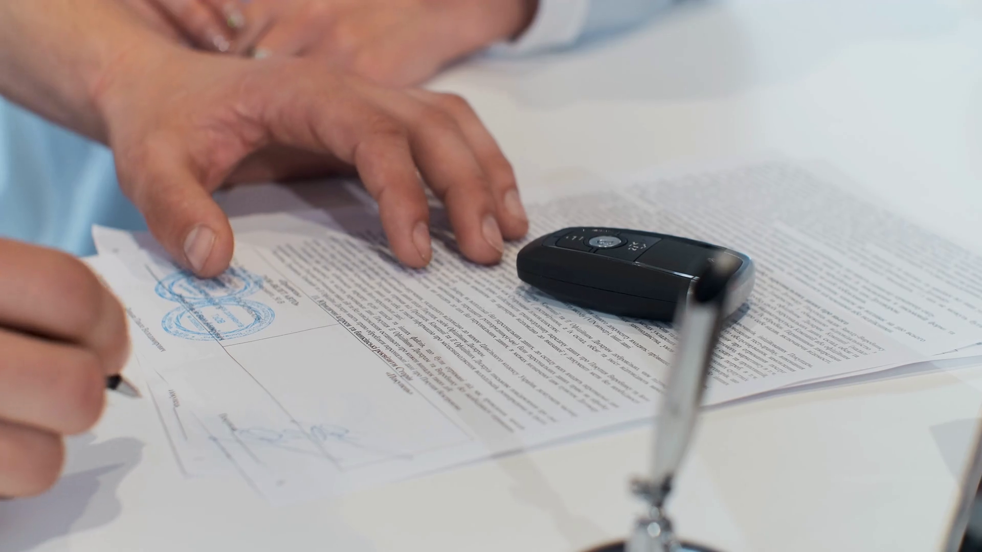 Man Buying Car Signing Contract Stock Footage SBV-335317180 - Storyblocks