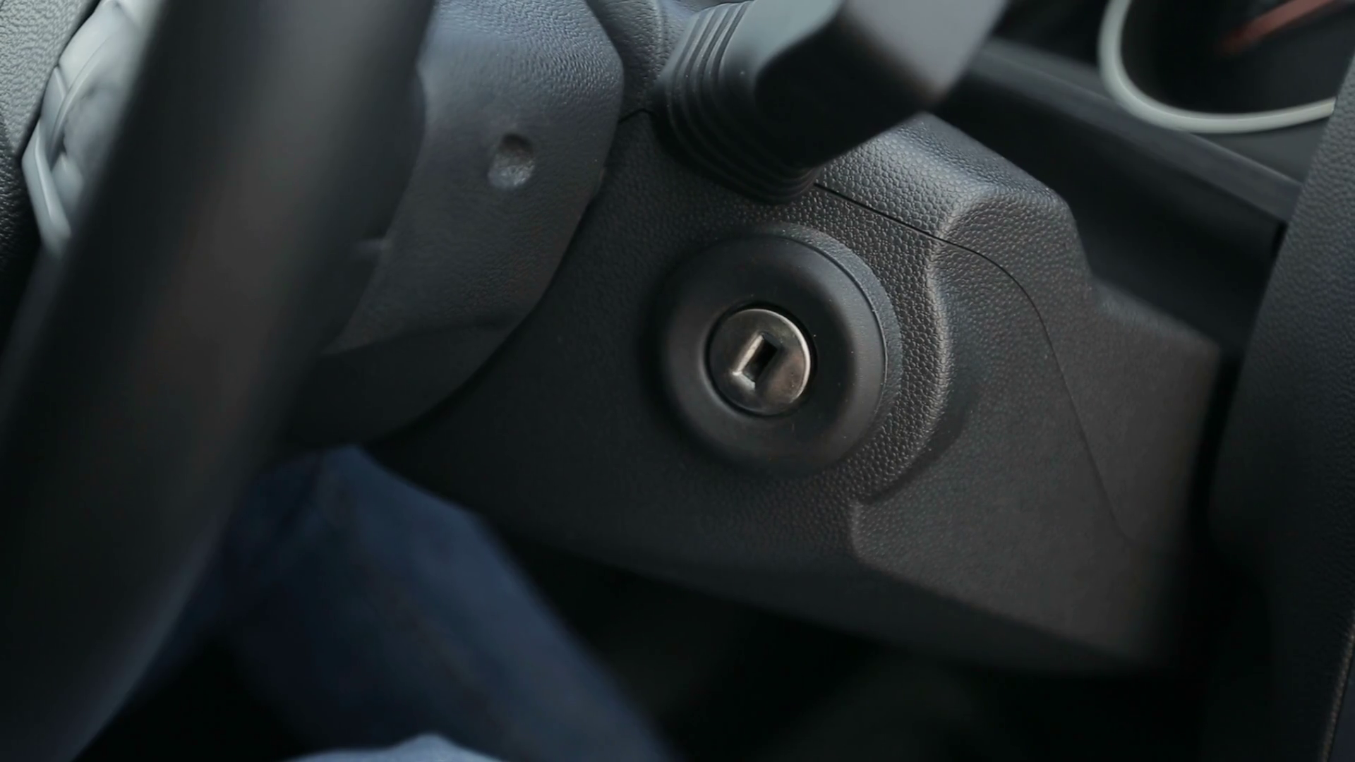 Man Hand Starting Car Engine With Ignition Stock Footage SBV-313768999 ...