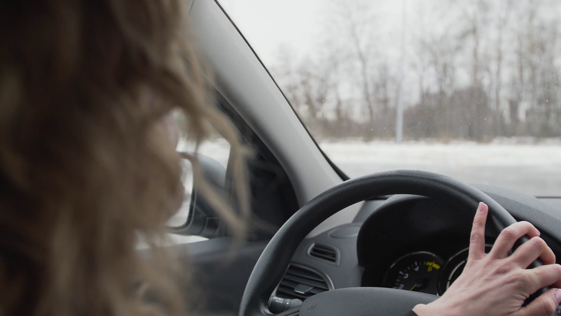 Young Person Driving Vehicle Interior Footage Stock Footage SBV ...