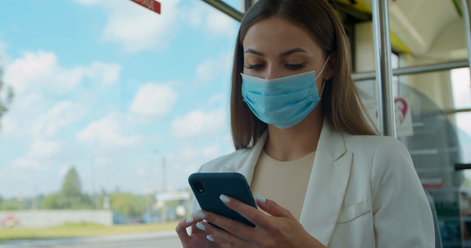 Young Woman In Protective Medical Face Mask Stock Footage SBV-338647818 - Storyblocks