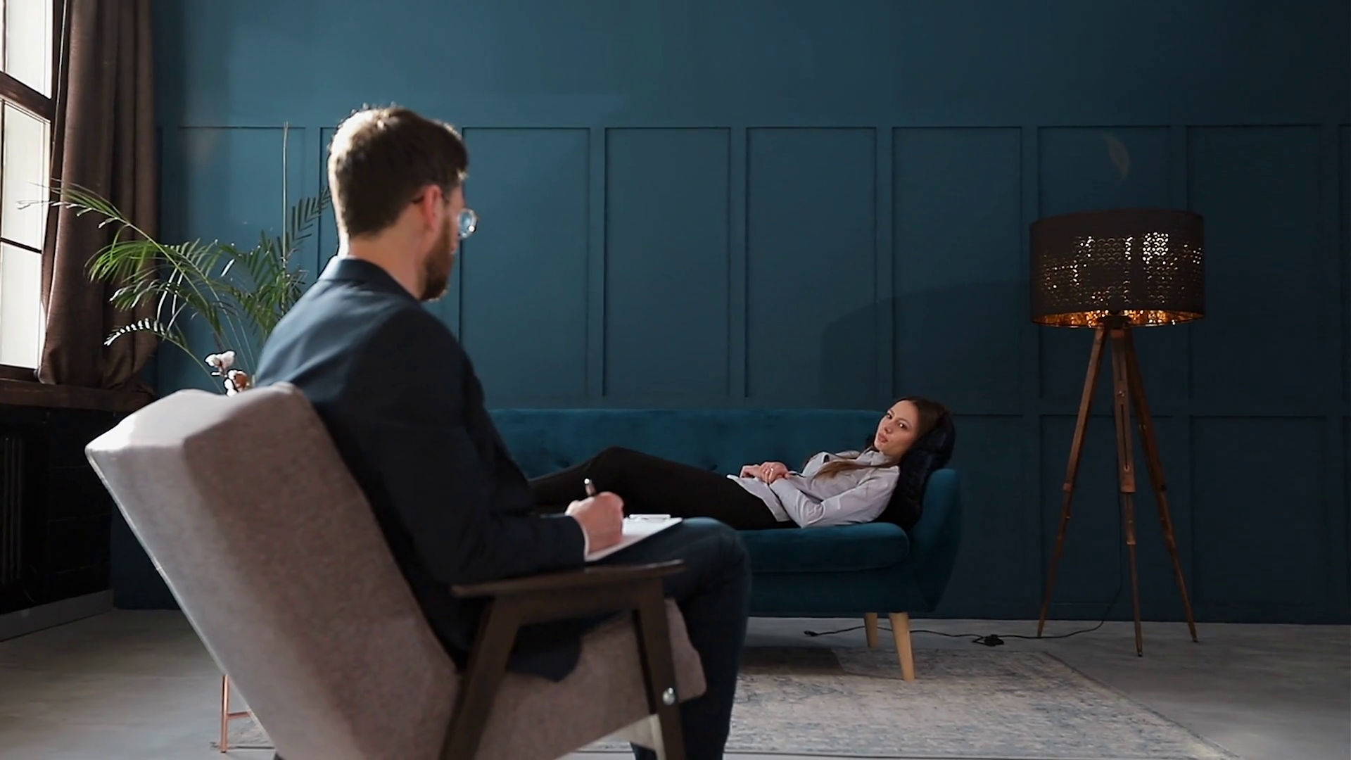 Woman Consulting Psychologist In Cozy Office Stock Footage SBV ...