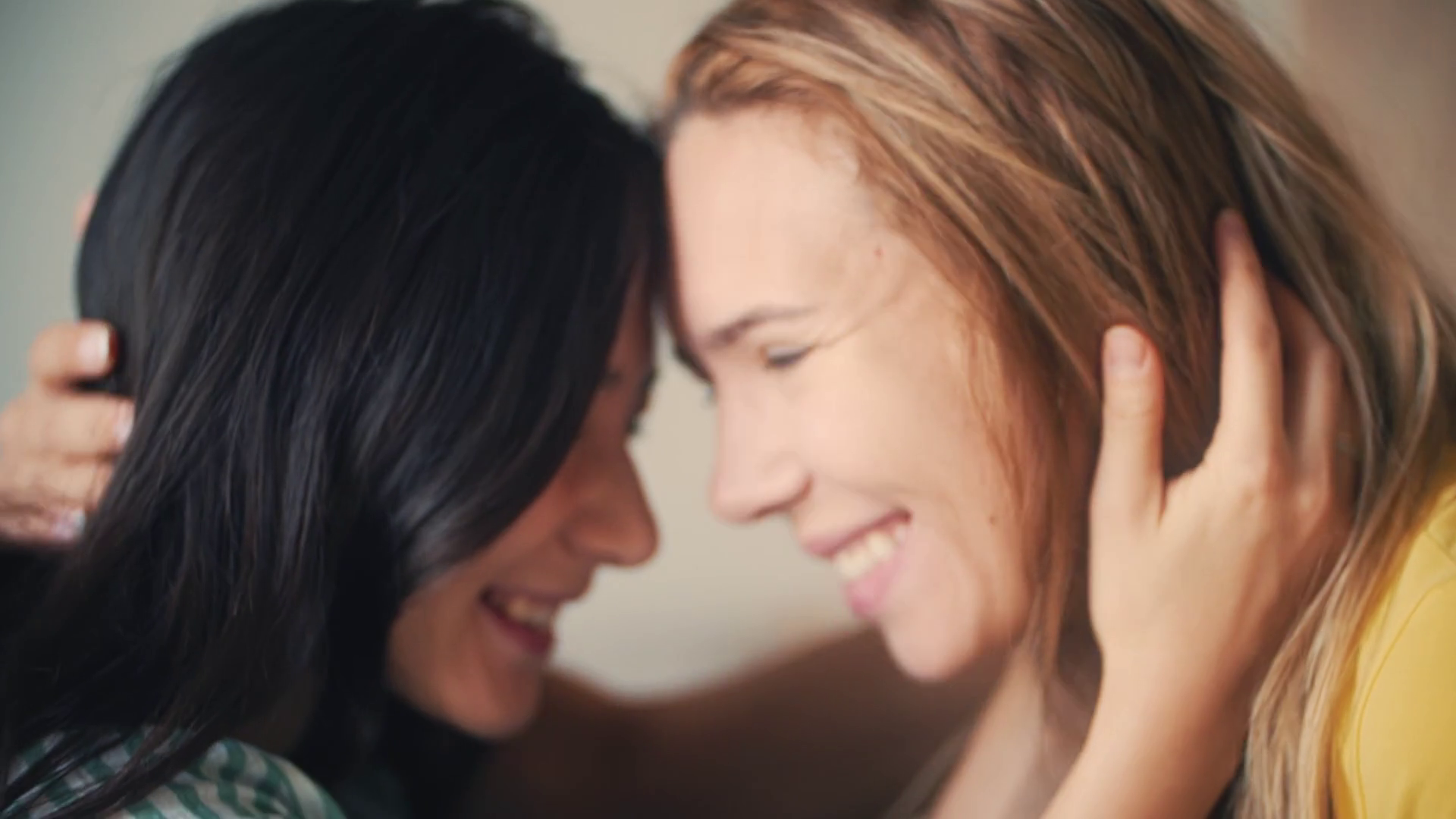 Lesbian Couple Lying In Bed Together Take Stock Footage SBV-351700209 ...