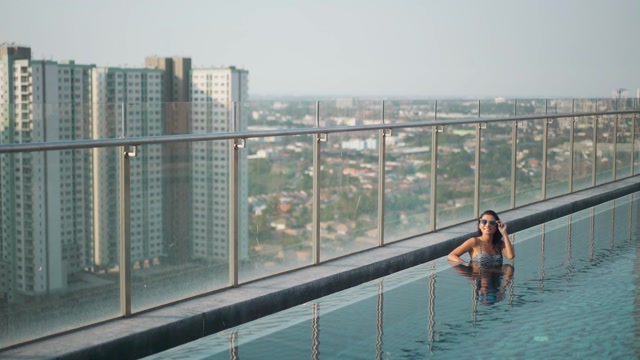 Rooftop Swimming Pool Stock Footage: Royalty-Free Video Clips - Storyblocks