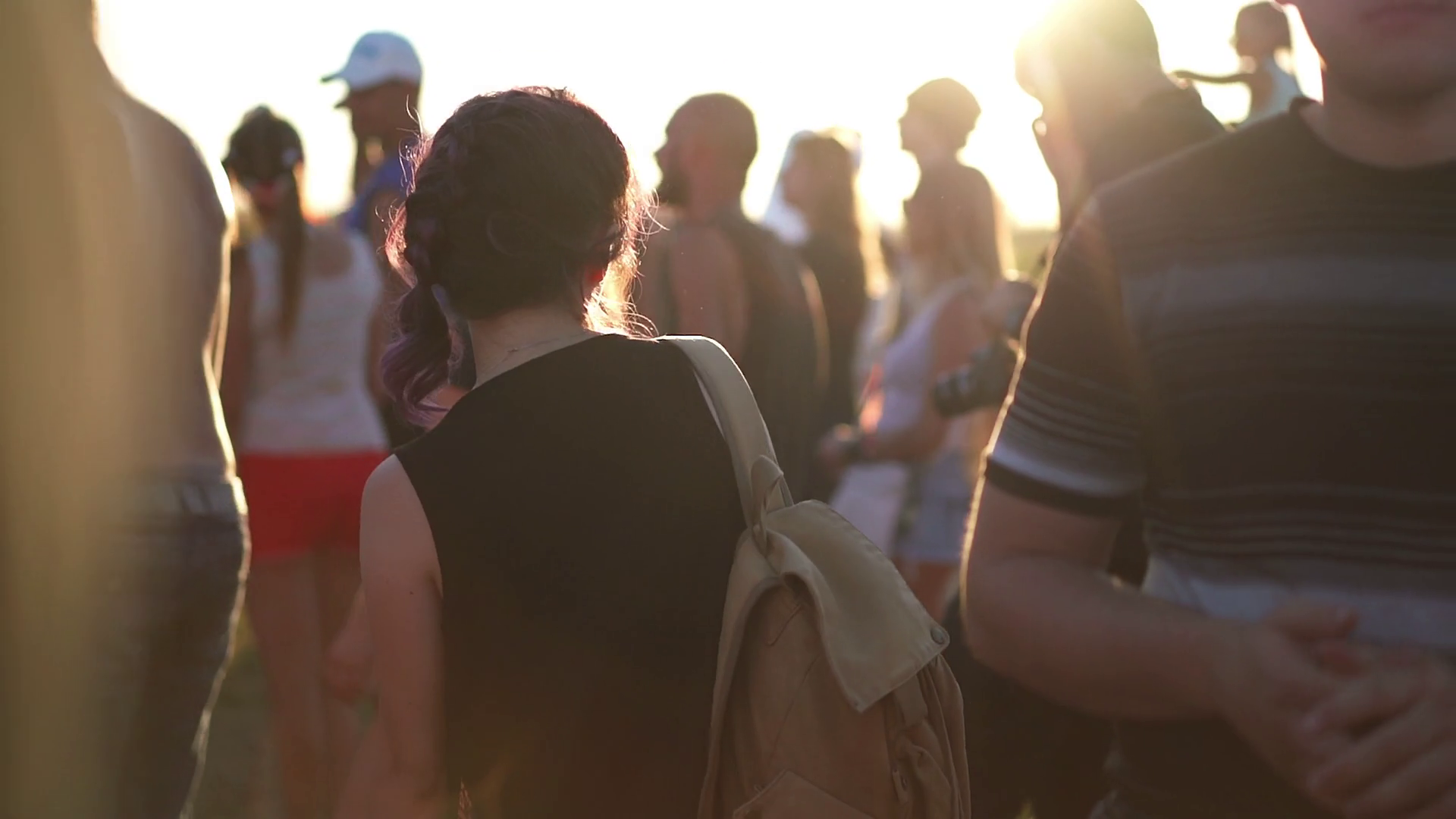 Teen Fan Girl At Concert Of Musical Rock Stock Footage SBV-307951309 ...