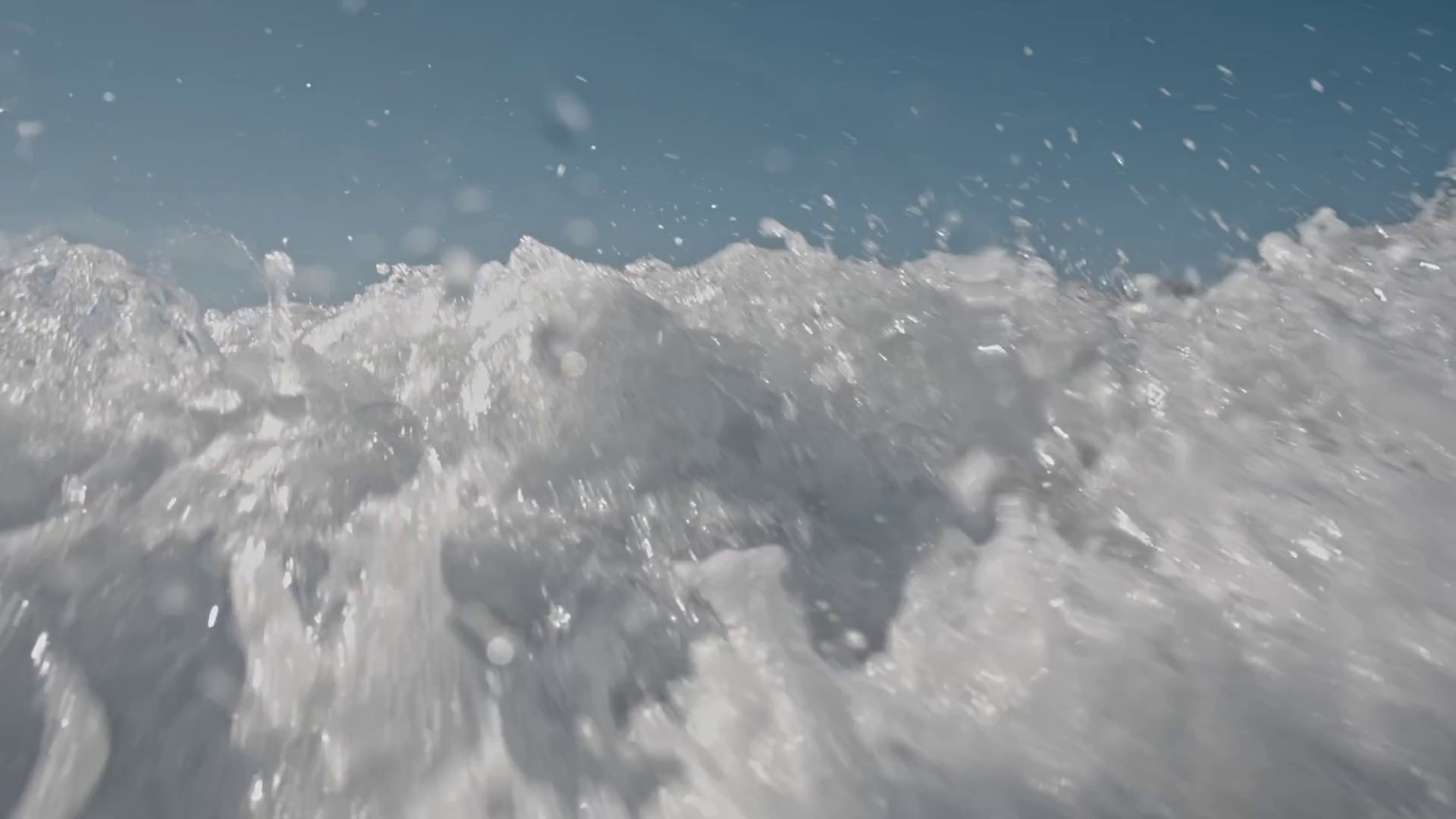 Powerful Wave Breaks Underwater Turbulence Stock Footage SBV-348640200 ...