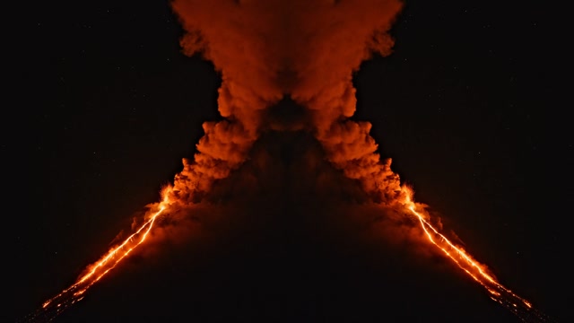Volcano Eruption Disaster Stock Footage: Royalty-Free Video Clips ...