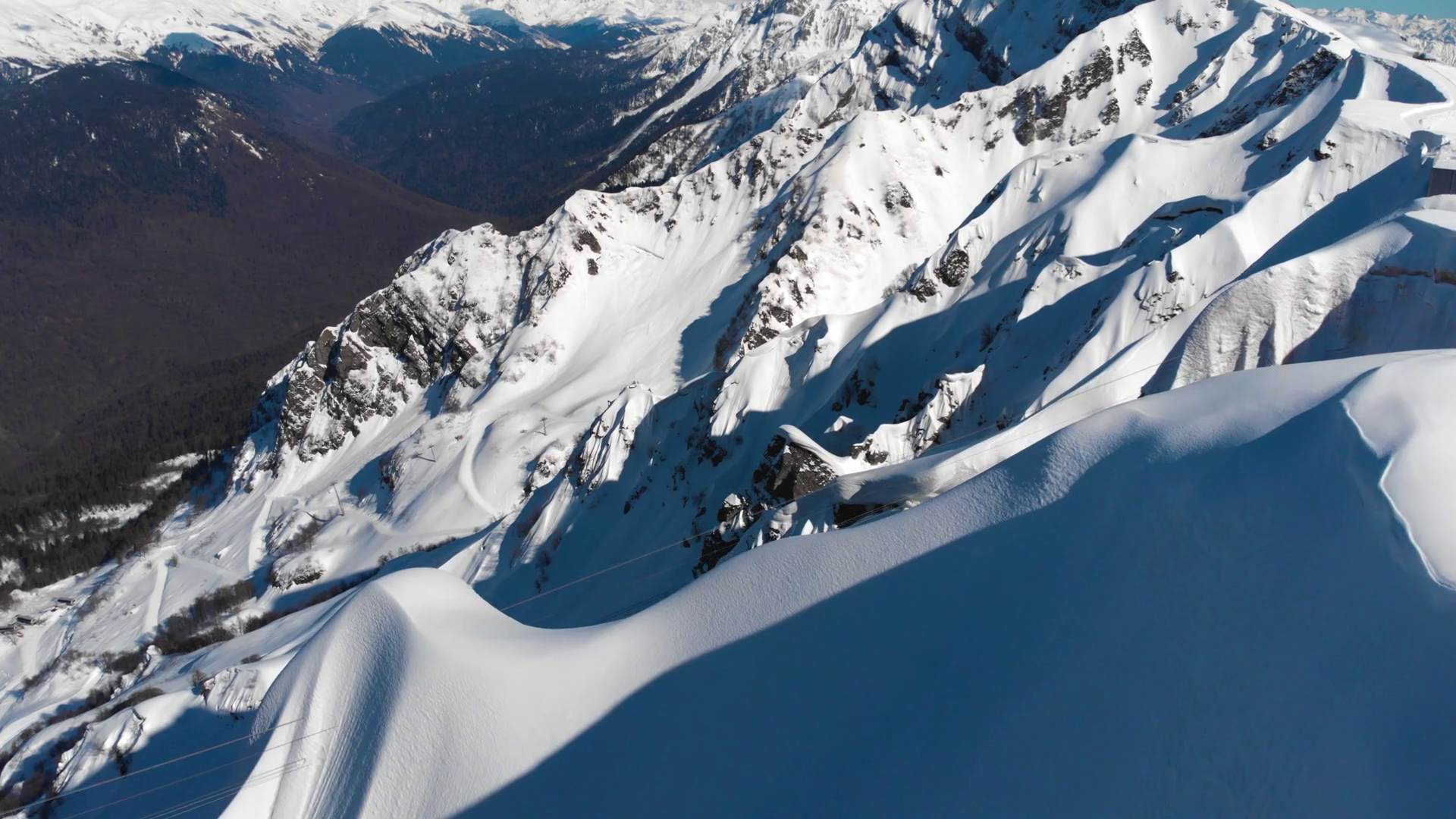Aerial View Of Mountain Top Stock Footage SBV-322693863 - Storyblocks