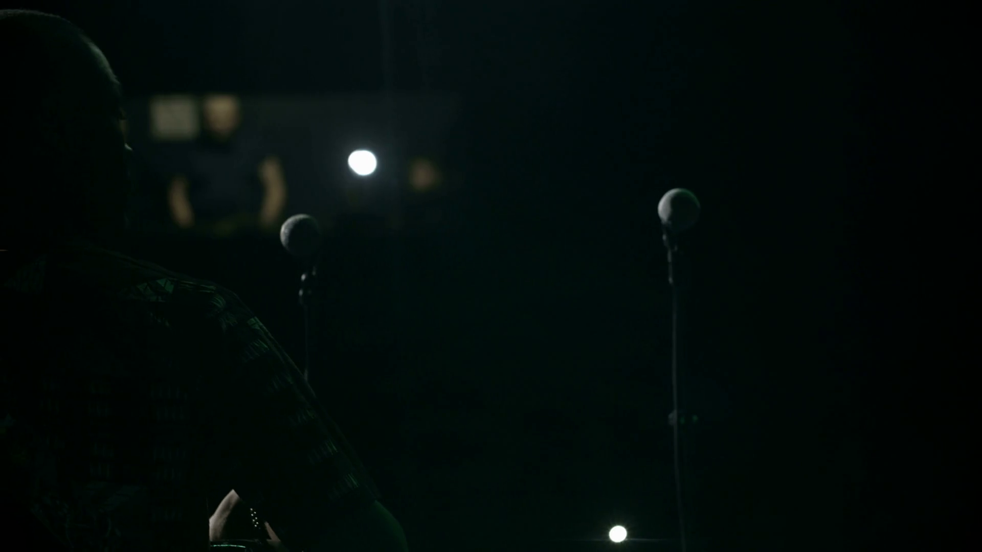 Black Music Man Standing Back Giving Stock Footage SBV-338898993 ...