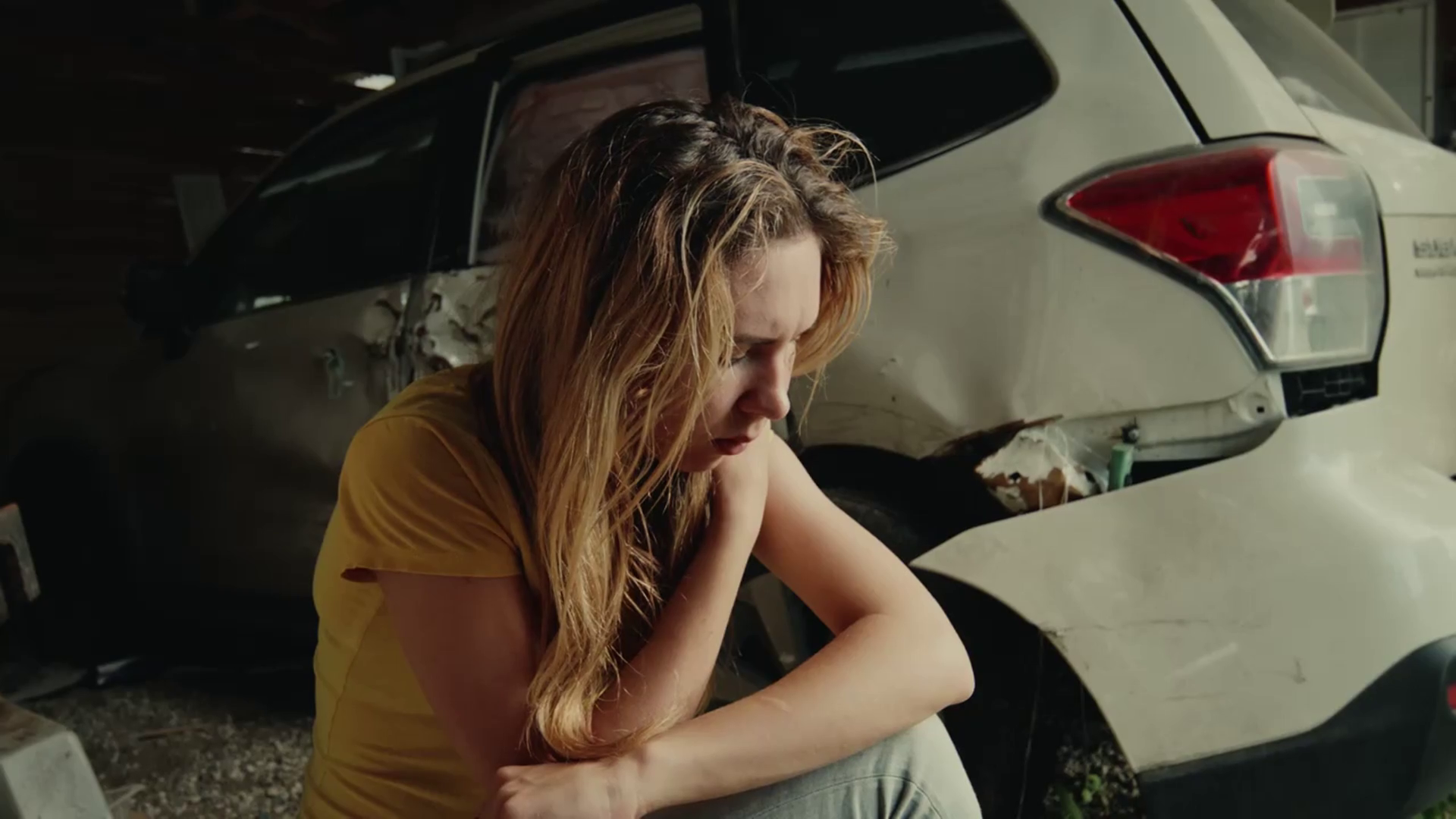 Stressed Unhappy Woman With Scar On Face Stock Footage SBV-338903063 ...