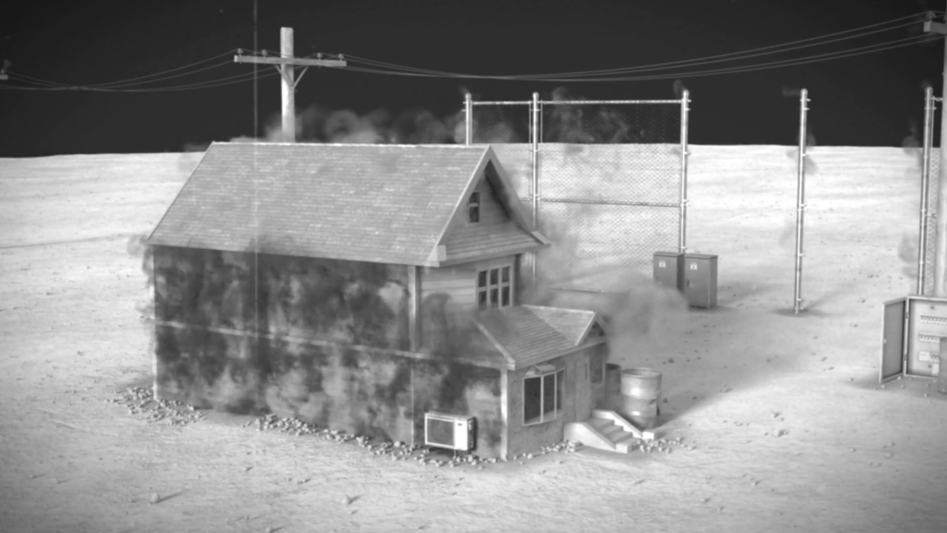 Old House With Nuclear Explosion Effect 1 - Stock Motion Graphics SBV ...