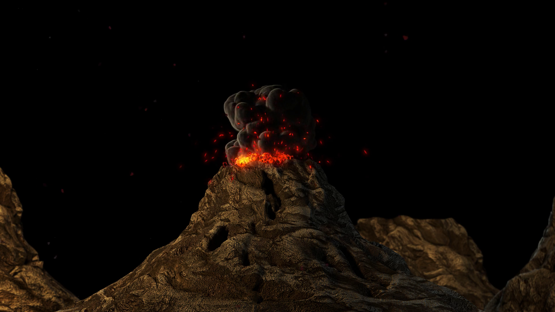 Epic Volcano 1920x1080 1080p
