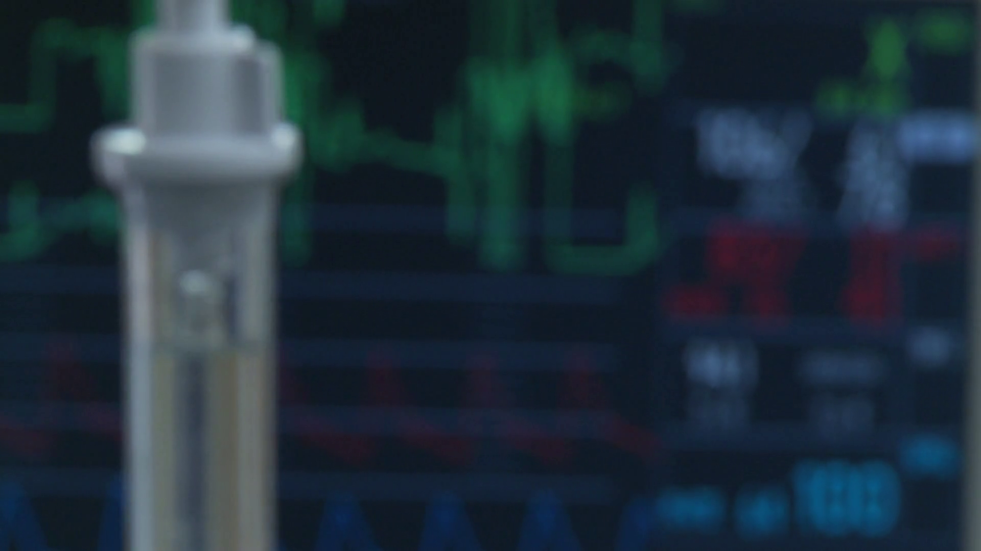 Iv Drip With Vitals Monitor In Background Stock Footage SBV-300842194 ...