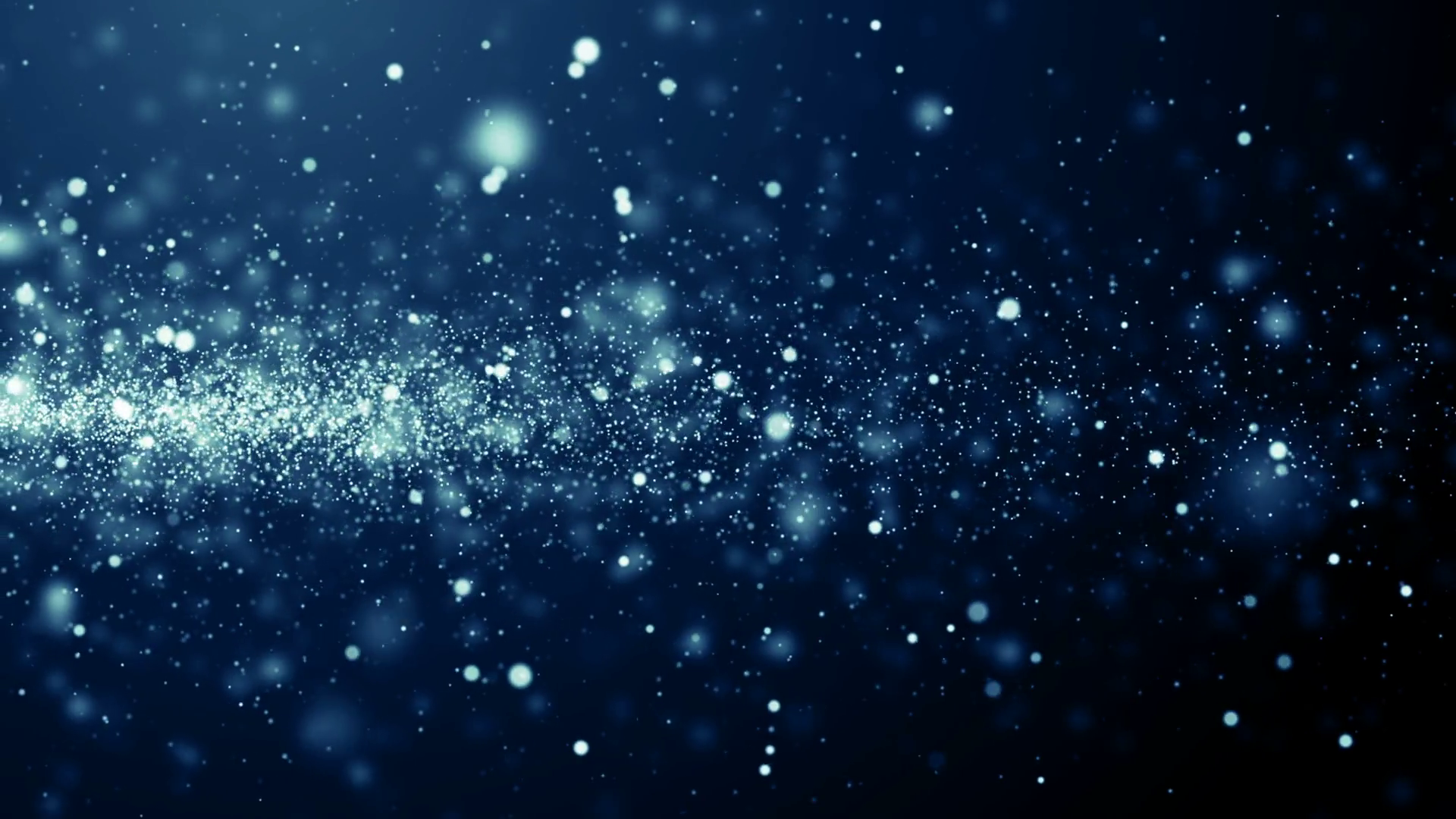 Particles blue bokeh dust abstract light motion titles cinematic background loop Motion ...