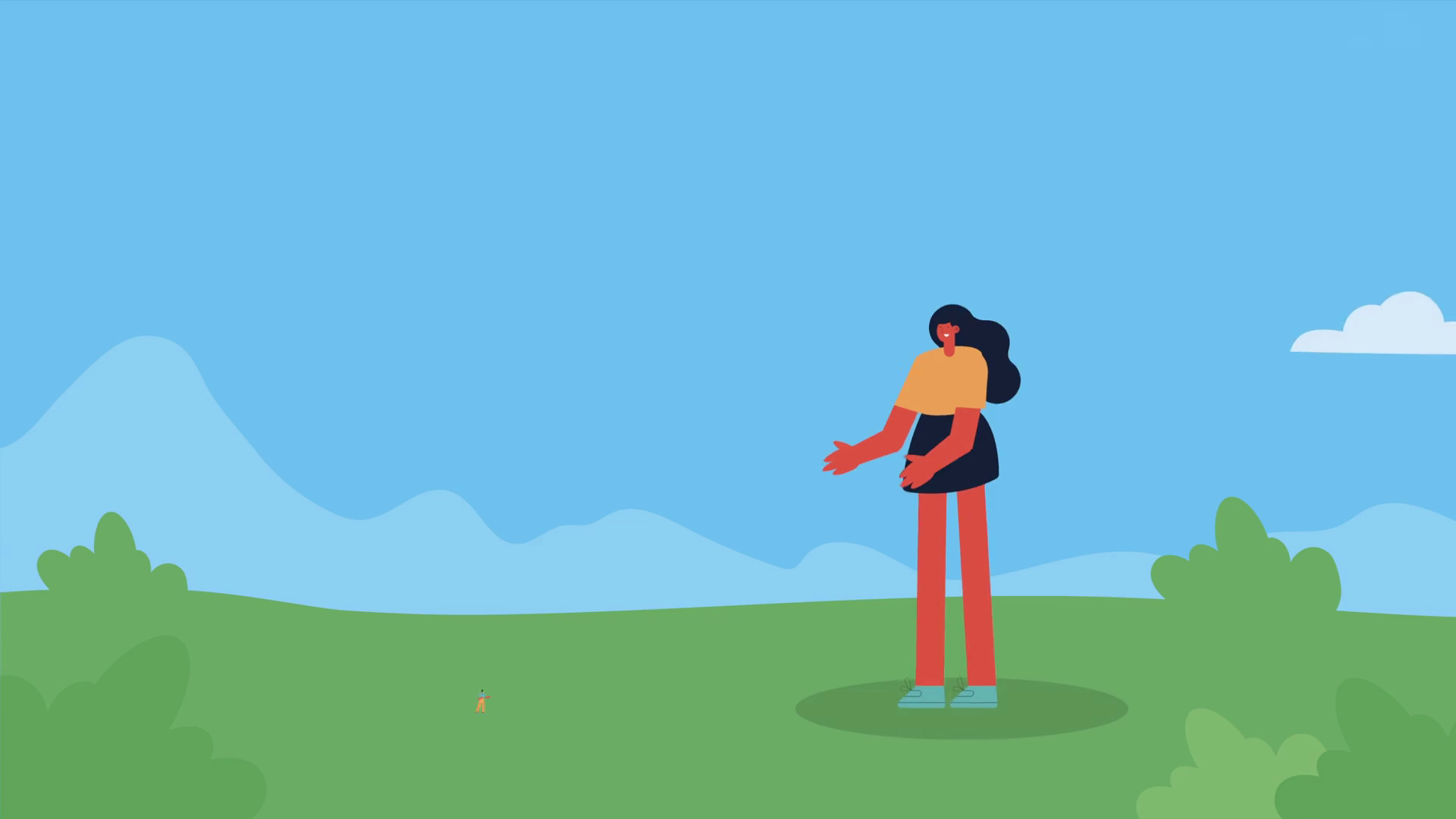 Young Couple In Landscape Characters Stock Motion Graphics SBV ...