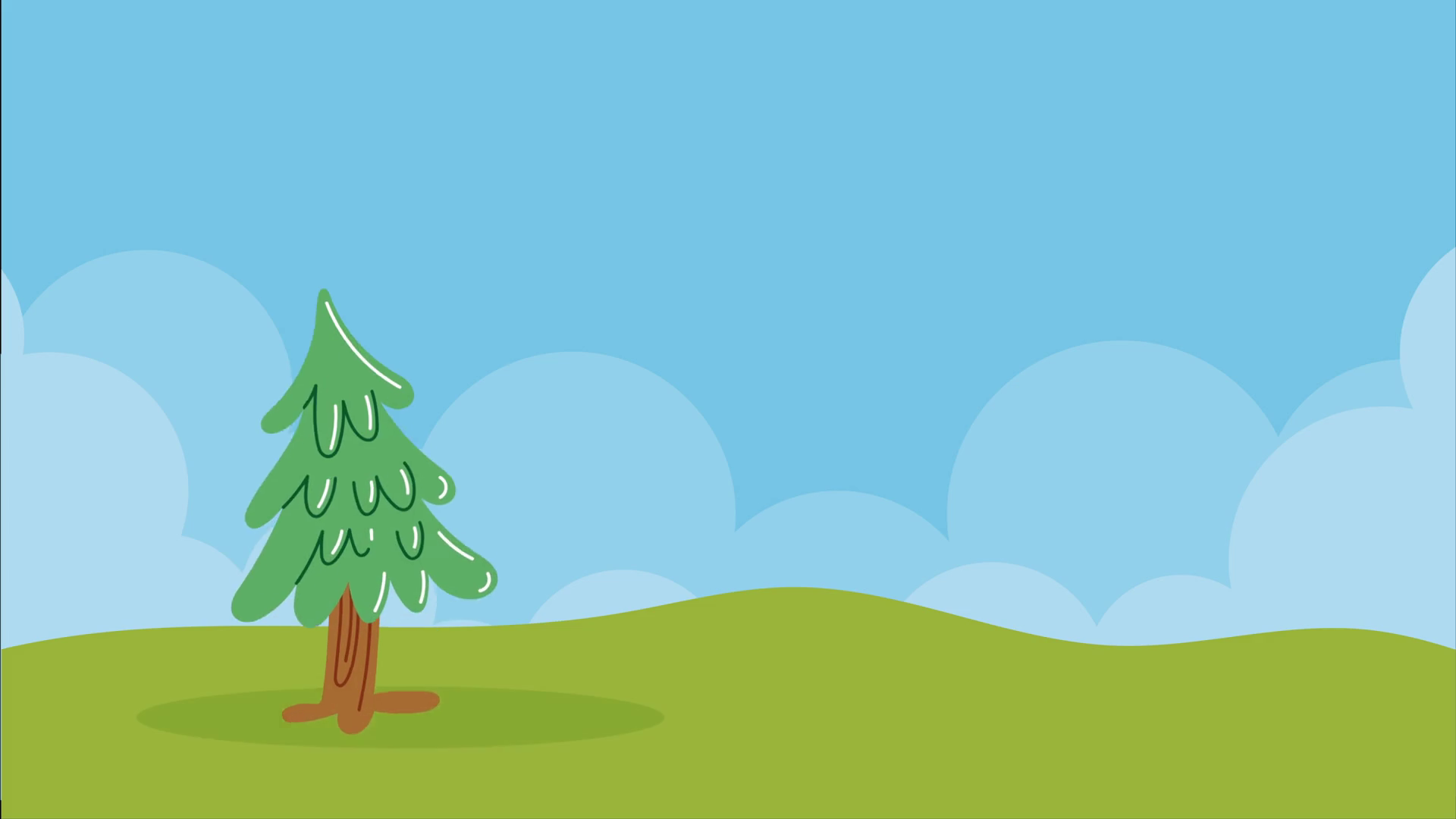 Pine Tree With Animals Garden Animation Stock Motion Graphics SBV ...