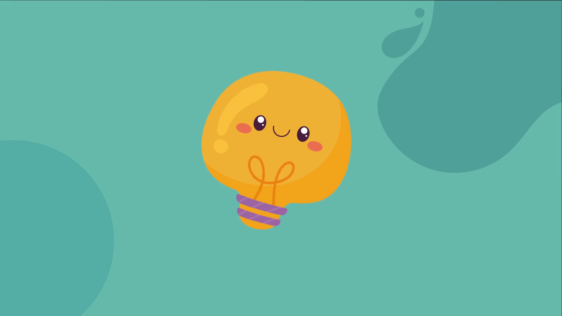 Happy Light Bulb Energy Kawaii Animation Stock Motion Graphics SBV ...