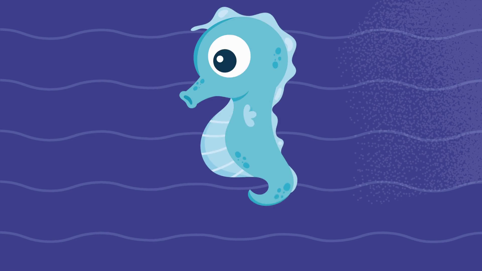 Blue Seahorse Swiming Sealife Animation Stock Footage SBV-347582021 ...