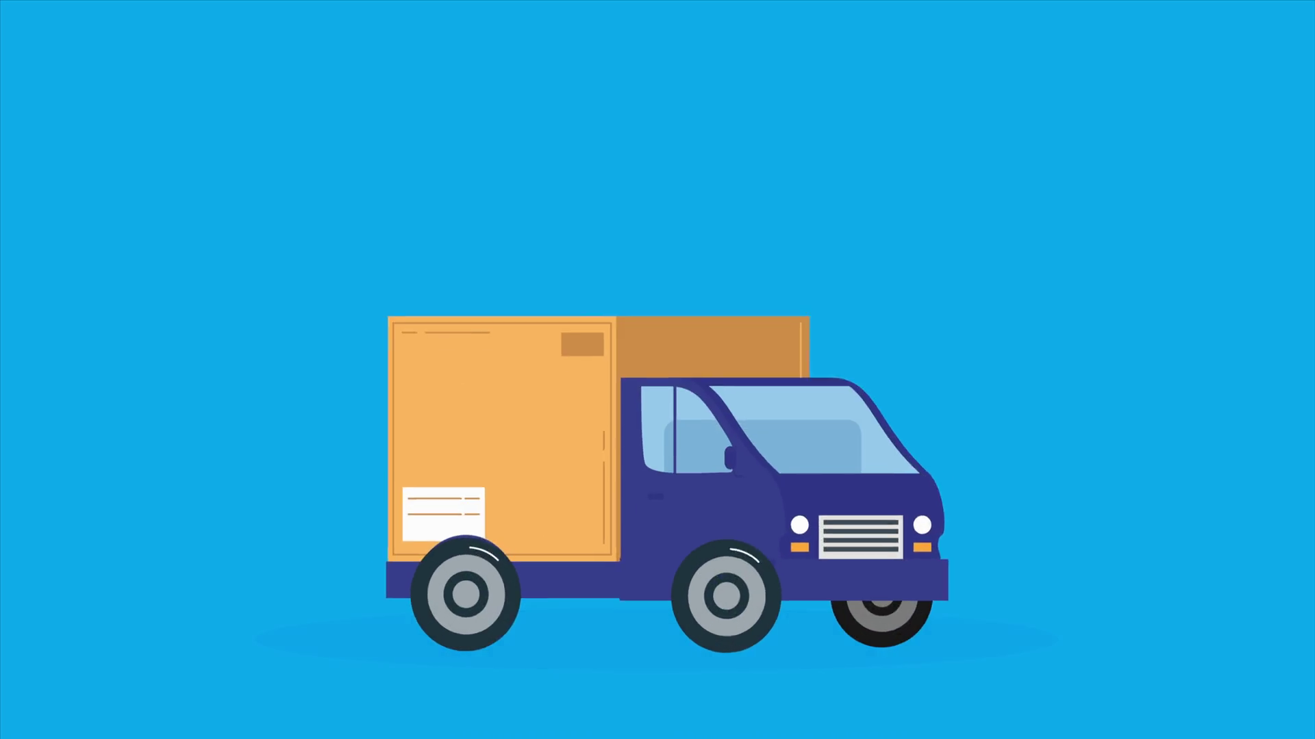 Delivery Service In Truck Animation Stock Motion Graphics SBV-347663643 ...