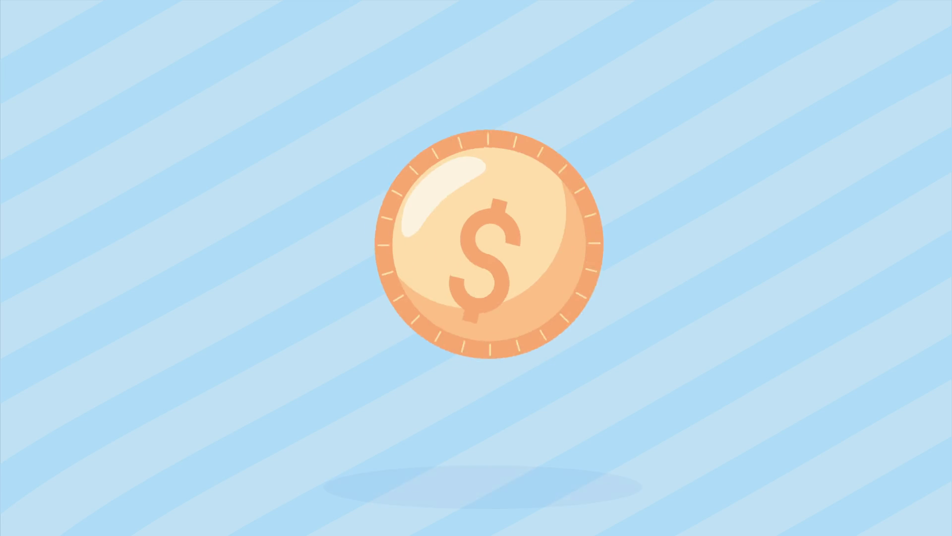 Golden Coin Money Dollar Animation Stock Motion Graphics SBV-347664406 ...