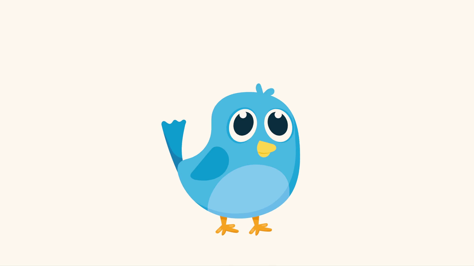 Adorable Blue Bird Animation Stock Motion Graphics SBV-347666423 ...