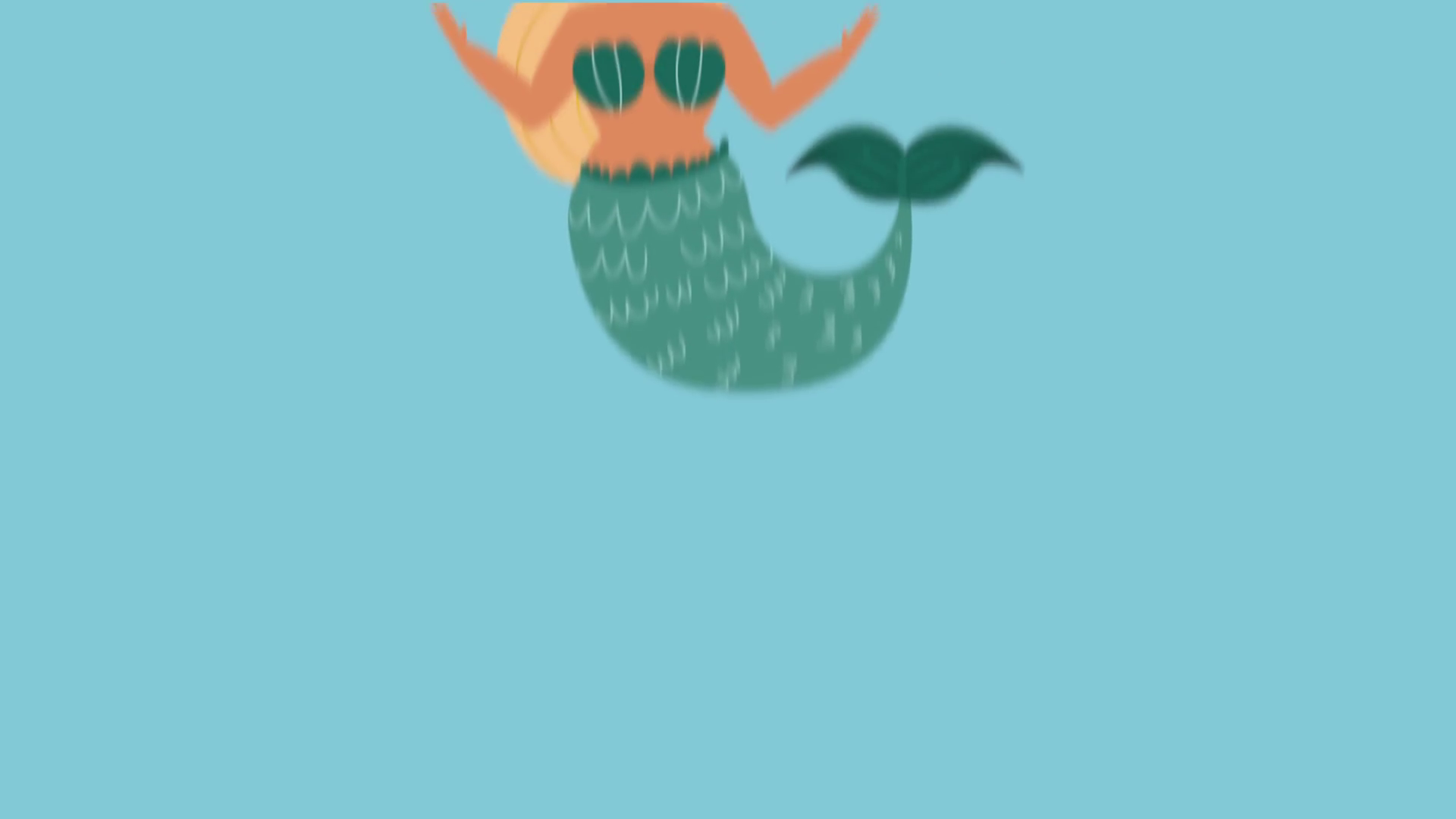 Beautiful Fairy Tale Mermaid With Green Tail Stock Footage SBV ...