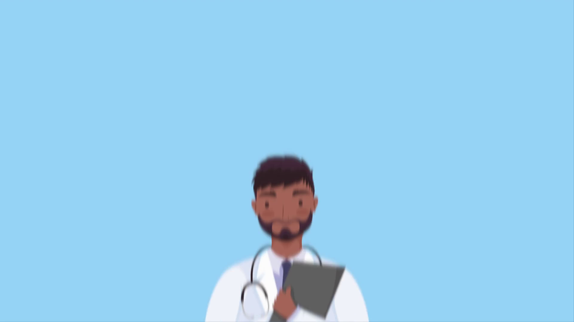 Afro Male Doctor Character Animation Stock Motion Graphics SBV ...