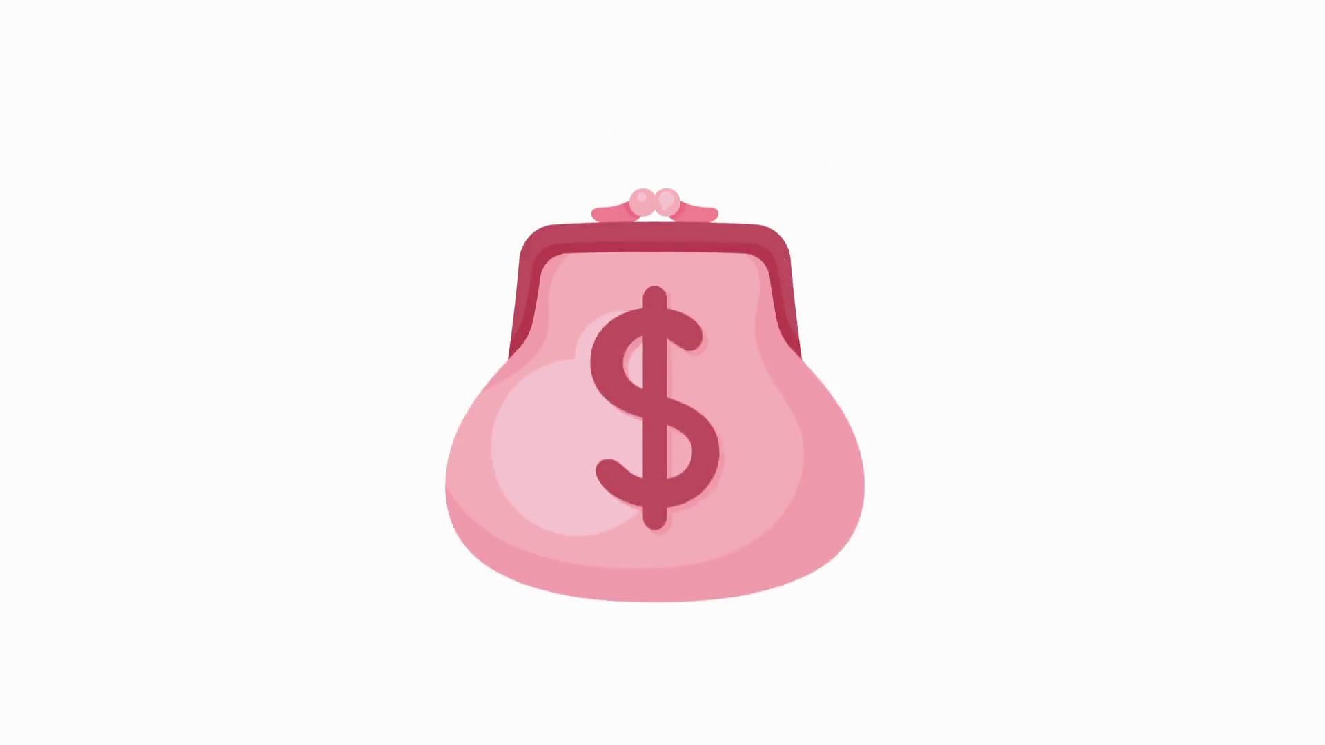 Golden Coin Dollar With Purse Animation Stock Motion Graphics SBV ...