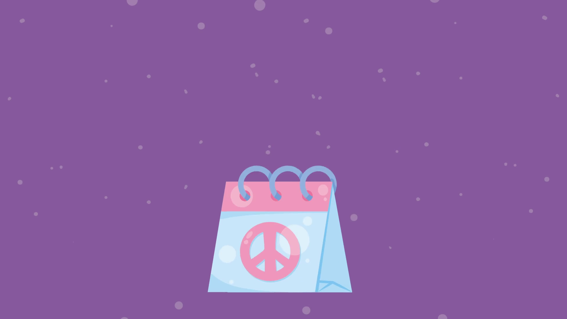 World Peace Symbol In Calendar Animation Stock Motion Graphics SBV ...