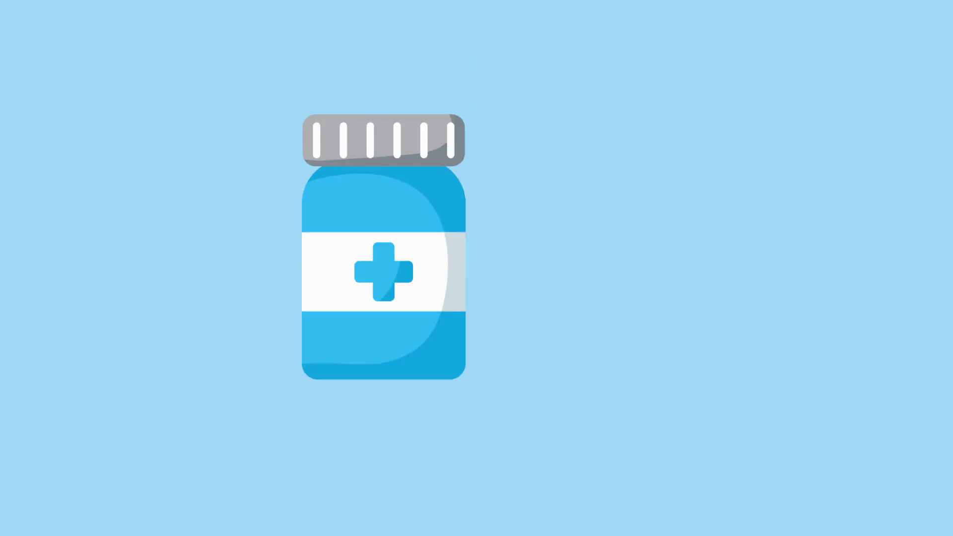 Bottle Drugs Shield Animation 4k Video Stock Motion Graphics SBV ...