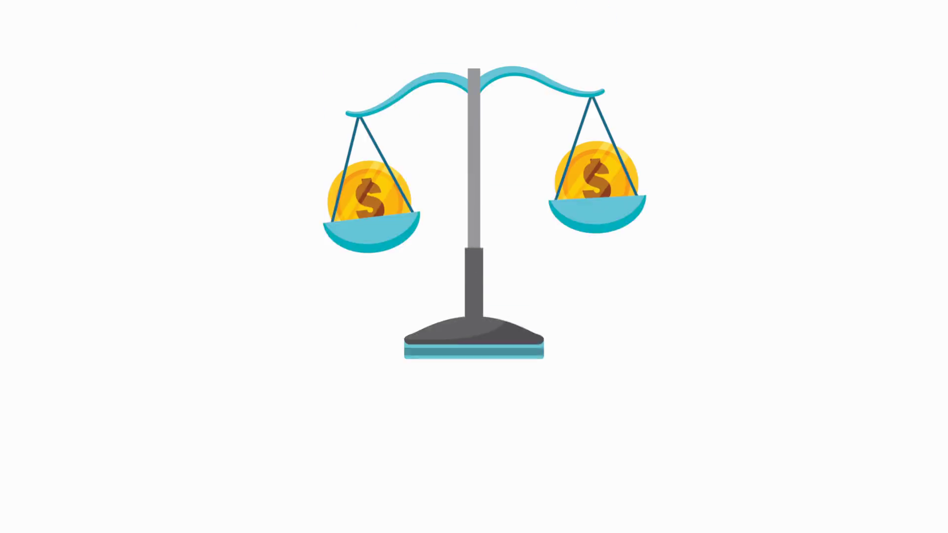 Economy Finances Balance With Coins 4k Video Stock Motion Graphics SBV ...