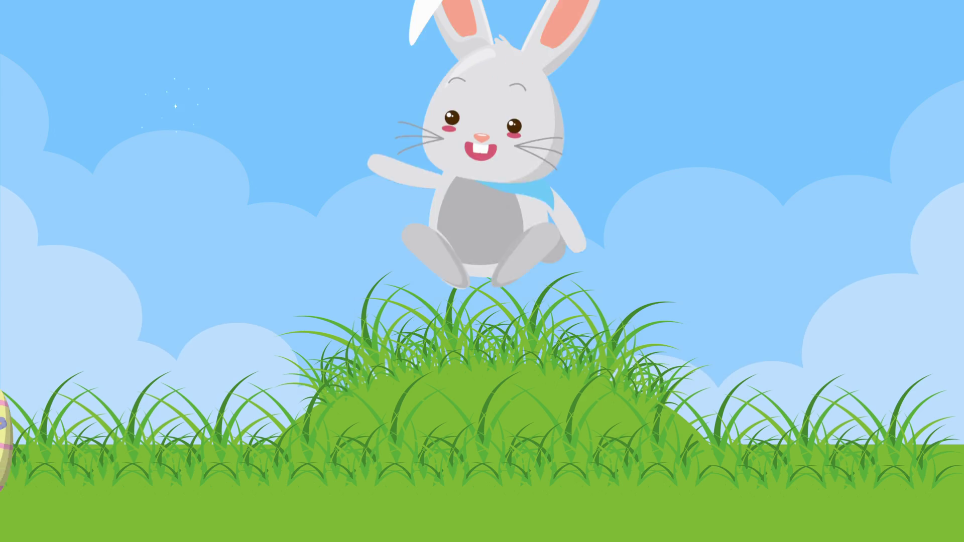 Happy Easter Animated Card With Eggs Painted Stock Footage SBV ...