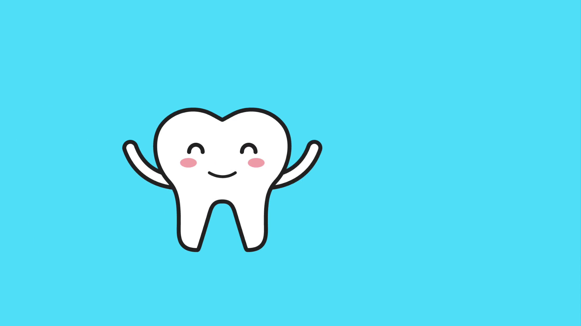 Happy Tooth Sick Embraced Characters Hygiene Stock Footage SBV ...