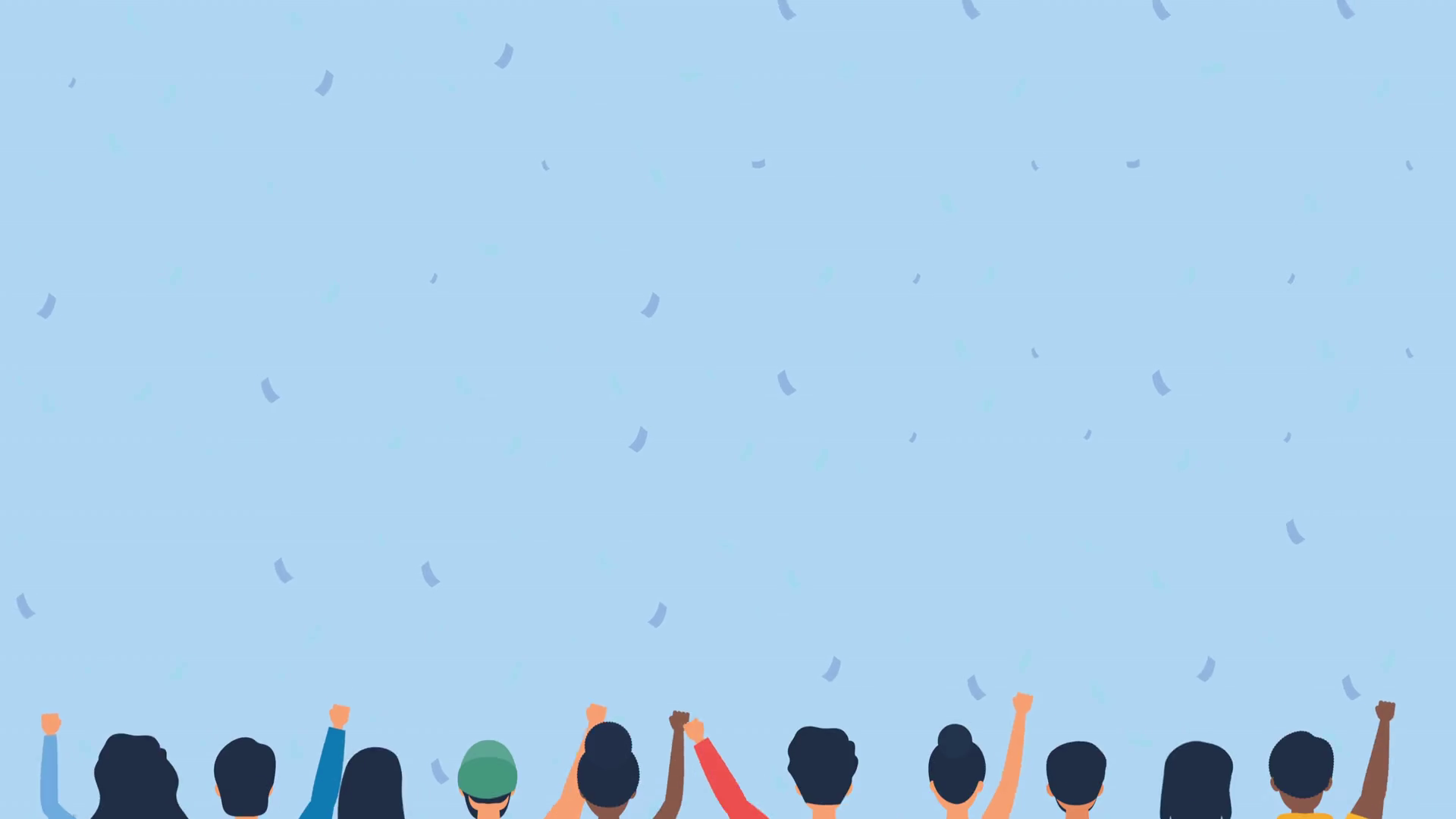 human rights animation with diversity people ,4k video animated Motion ...