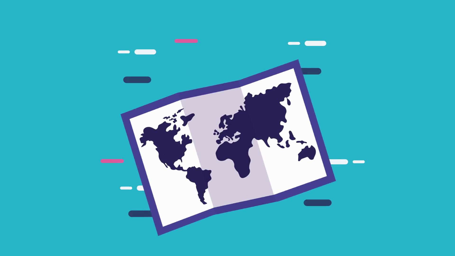 Logistic Service Animation With Paper Map Stock Motion Graphics SBV ...