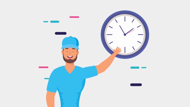 Animated Time Clock Stock Footage: Royalty-Free Video Clips - Storyblocks