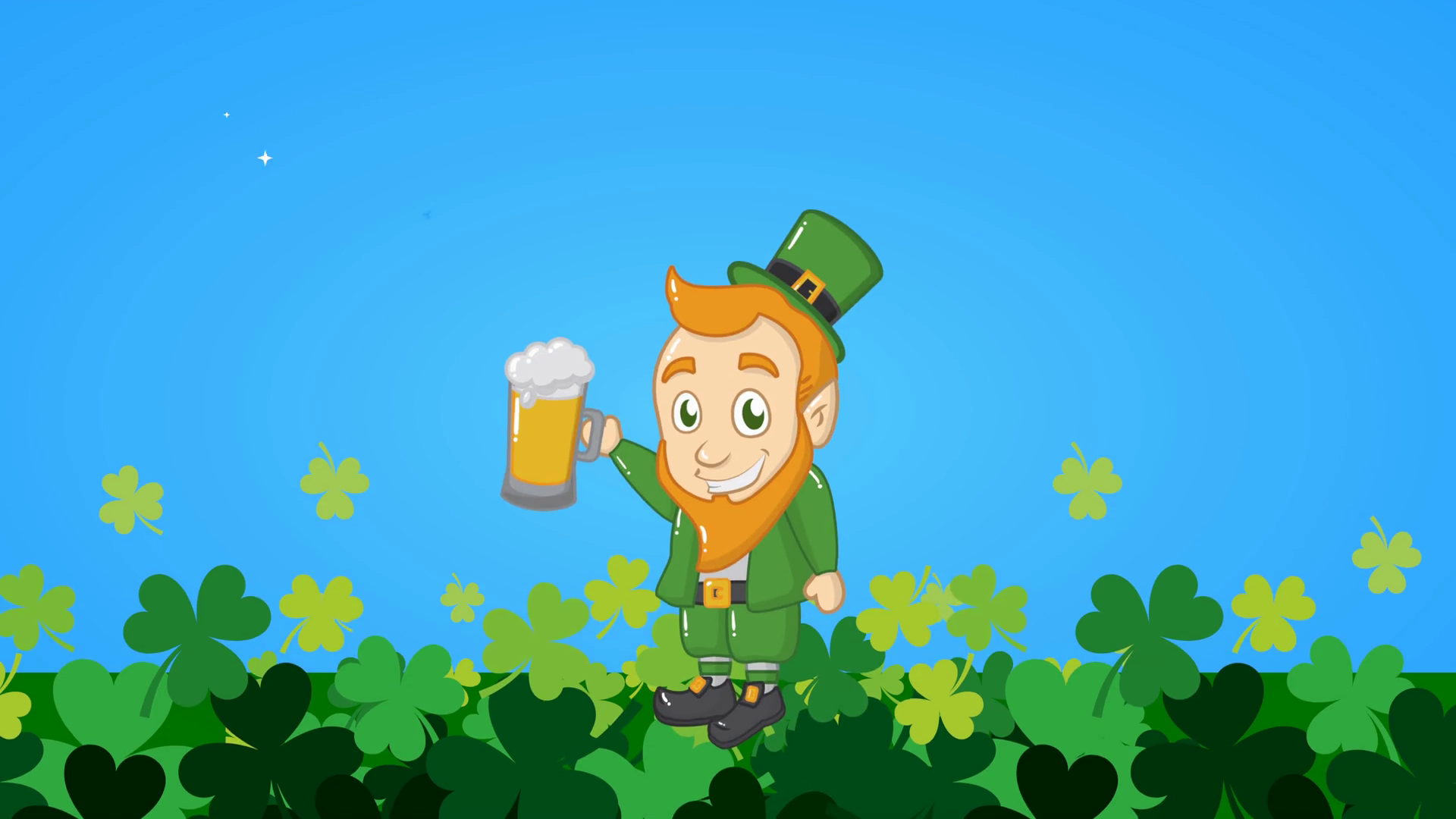 St Patricks Day Animated Card With Elf Stock Motion Graphics SBV ...
