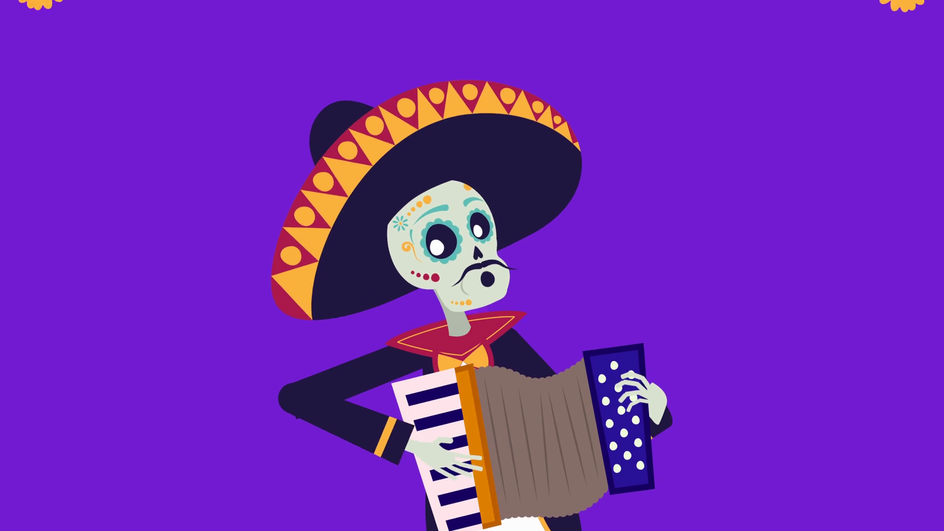 Viva Mexico Animation With Mariachi Skull Stock Motion Graphics SBV ...