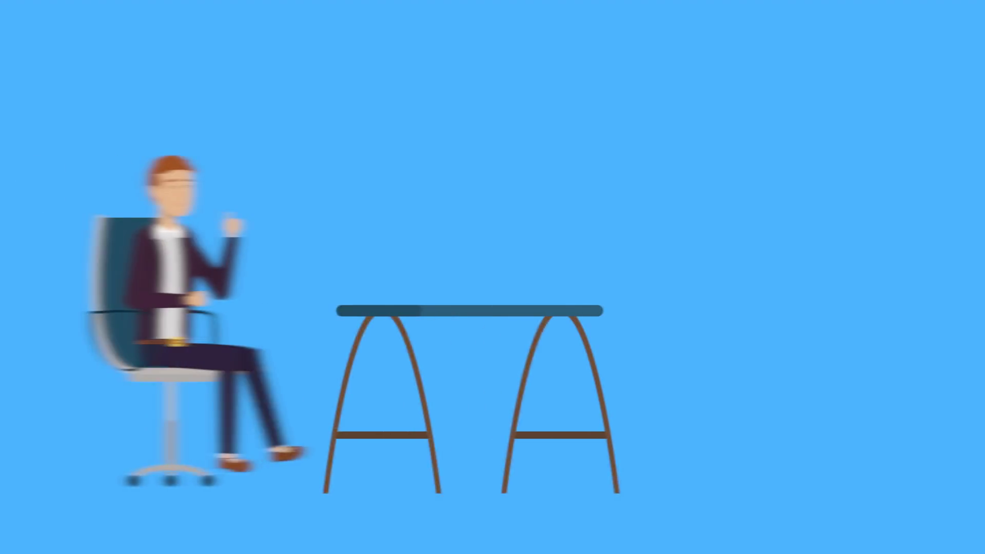 Professional Businessman Working At Desk - Stock Motion Graphics SBV ...