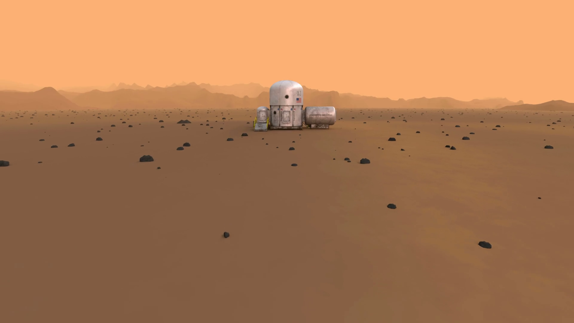 A Deep Space Habitat (dsh) Module On Mars Stock Motion Graphics SBV ...