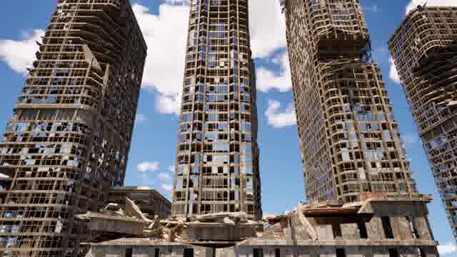 Building Collapsing | Places and Landmarks stock footage - Storyblocks
