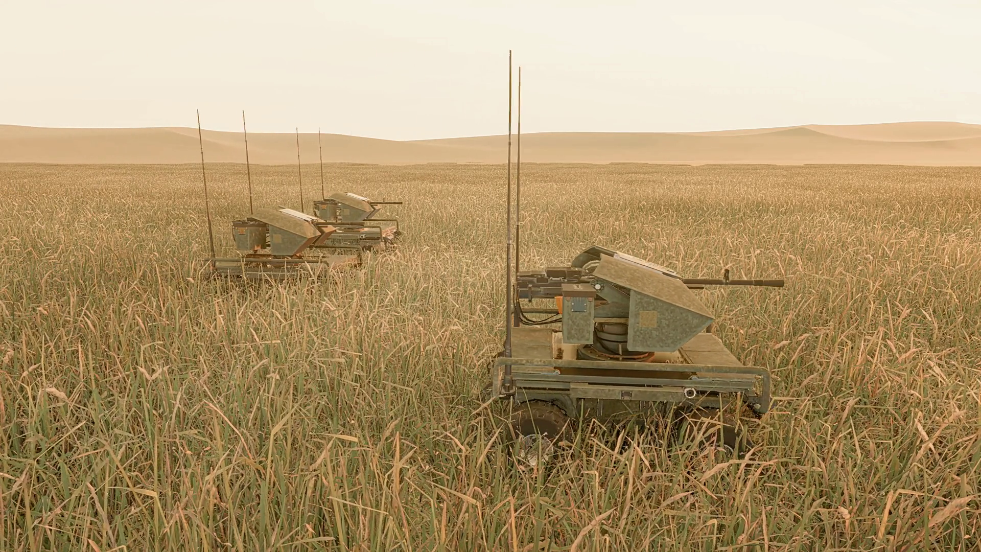 Multiple Autonomous Unmanned Ground Vehicles Stock Footage SBV ...