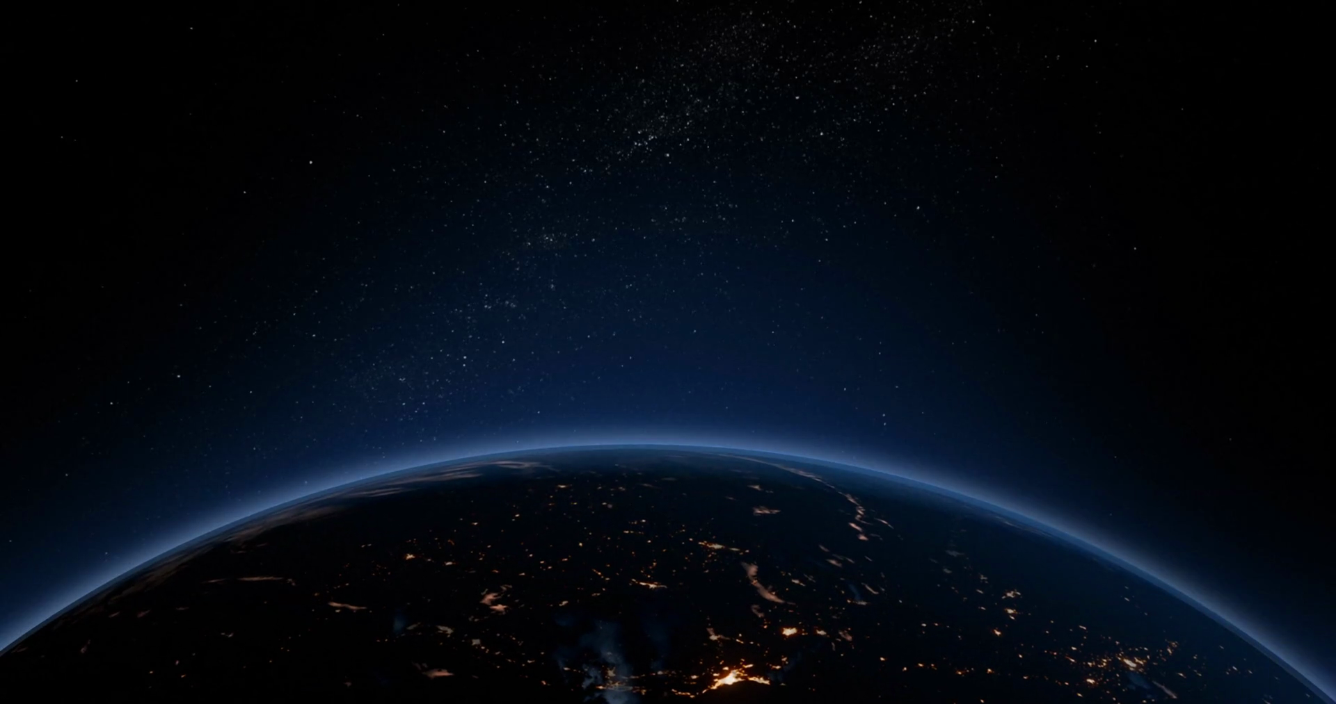 Earths Atmosphere Viewed From Space With Stock Motion Graphics SBV ...