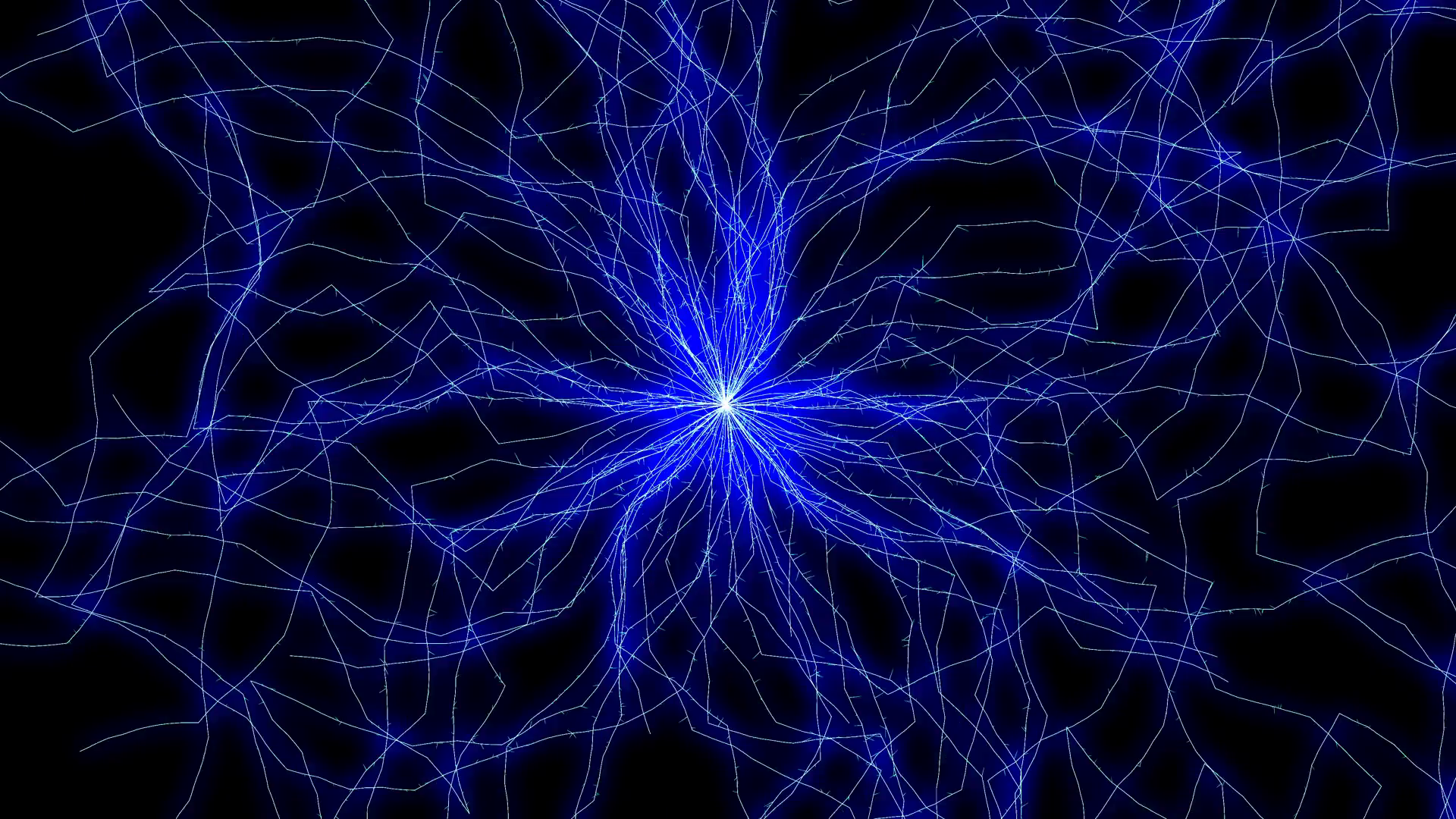 Flashing blue electrical energy field - seamless looping. Motion ...